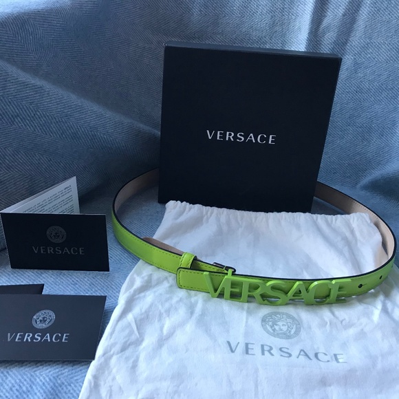 Versace | Accessories | Versace Logo Belt | Poshmark